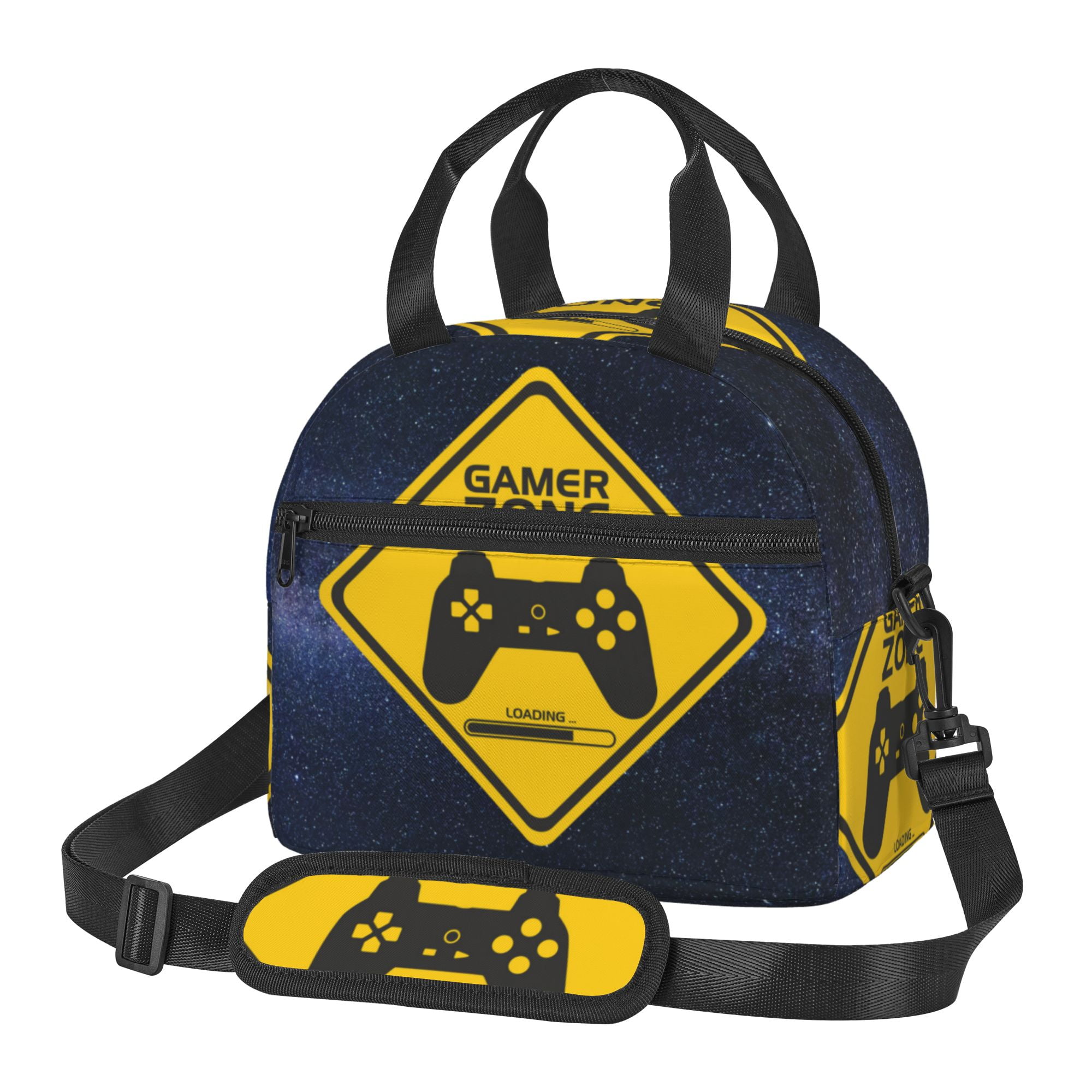 DouZhe Lunch Bags for Women and Men, Gaming Area Symbol Prints Reusable ...