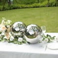 BalsaCircle 2 Silver Stainless Steel 12" Globe Gazing Reflective Mirror ...
