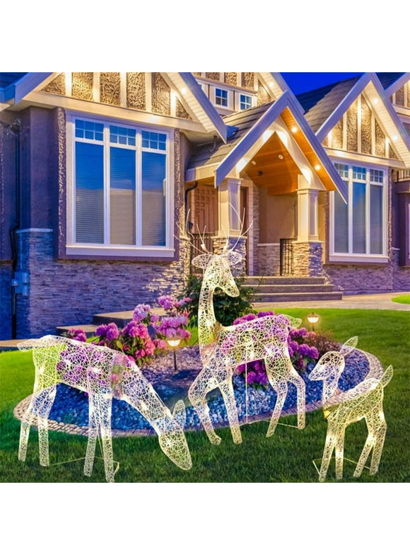 Outdoor Reindeer Decor in Outdoor Christmas Decorations - Walmart.com