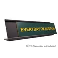 2" x 8"Aluminum Desk Name Plate Holder, Office Business Desk Sign ...