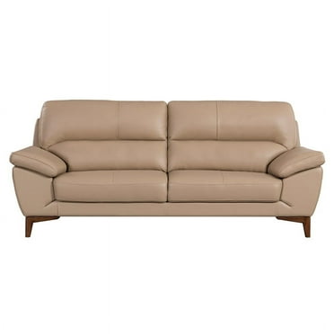 EK042 Tan Color With Italian Leather Sofa - Walmart.com