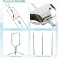 Premium Barbecue Metal Skewers For Kabobs With Quick Release Double Pronged Stainless Steel