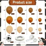 WODJR Cow Boy Balloon Garland Set 158pcs Cow Print Cowhide Balloon Arch ...