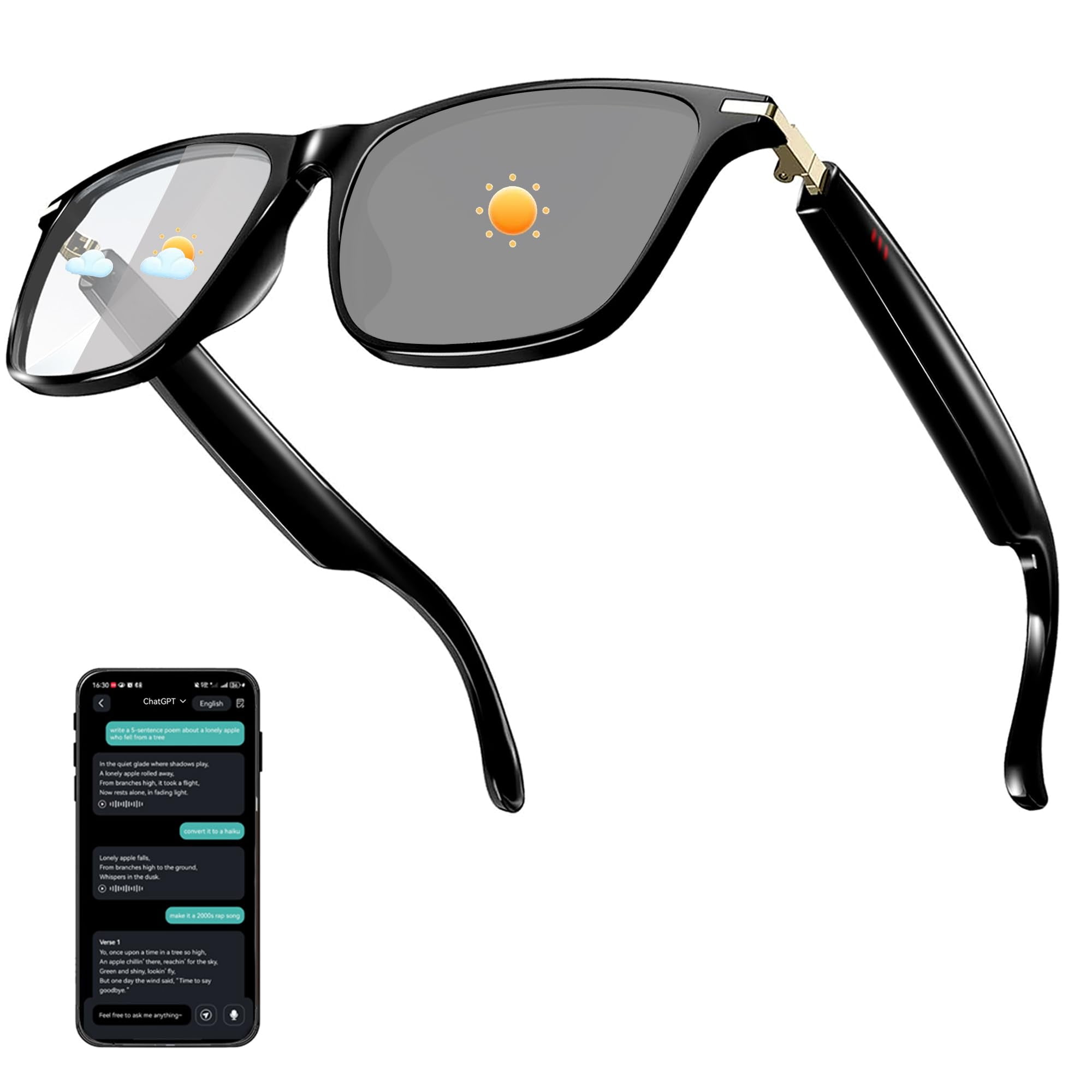 Click here for My Store Ai Smart Glasses With Chat Gpt  Bluetooth... prices