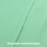 Ntbay Premium 1800 Series Microfiber Twin Extra Long Flat Sheet with 4 ...