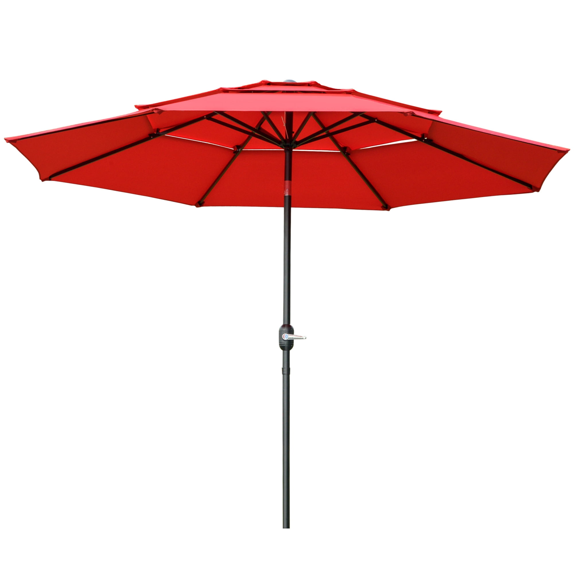 Click here for Outsunny 9ft 3 Tiers Patio Umbrella Outdoor Market... prices