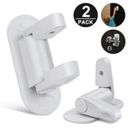 Child Proof Door Lever Lock - No Adhesives -Pet Proof Door Lever Lock - White SQ Left - Walmart.com