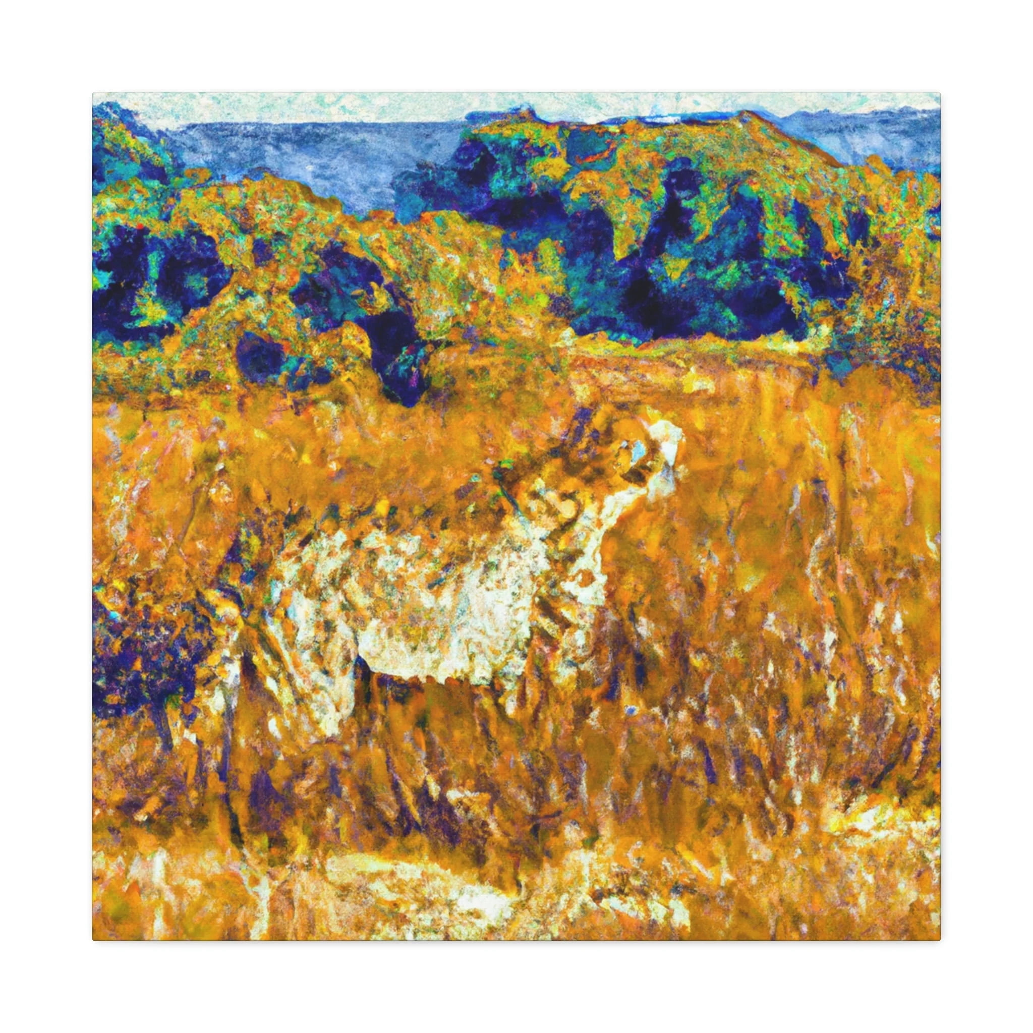 Cheetah Footsteps Reverberate - Canvas - Walmart.com