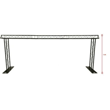 BLACK TRUSS ROUNDED ARCH KIT 10 FT Width 8.7 ft. Height Mobile Portable ...