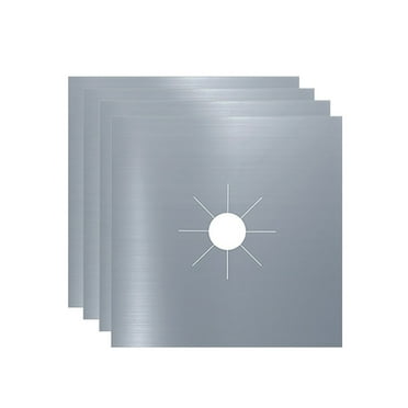 Kitchen + Home Set of 4 Nonstick Heavy Duty Reusable Stove Top Gas ...