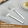 ReaNea Cooking Spatula Set, Stainless Steel Solid and Slotted Kitchen ...