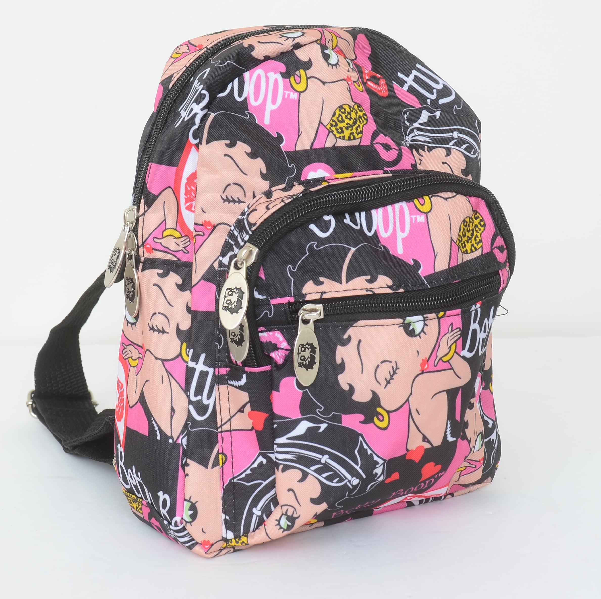 Betty Boop Leopard Top Pink Hearts Mini Backpack - Walmart.com