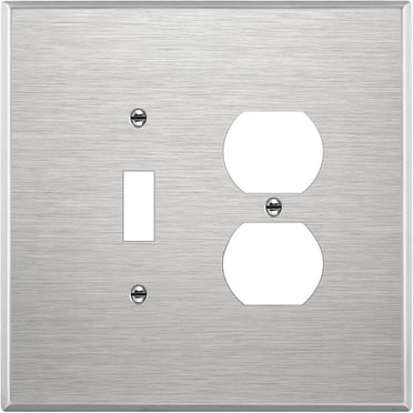 ENERLITES Toggle Light Switch Metal Wall Plate, Corrosion Resistant ...