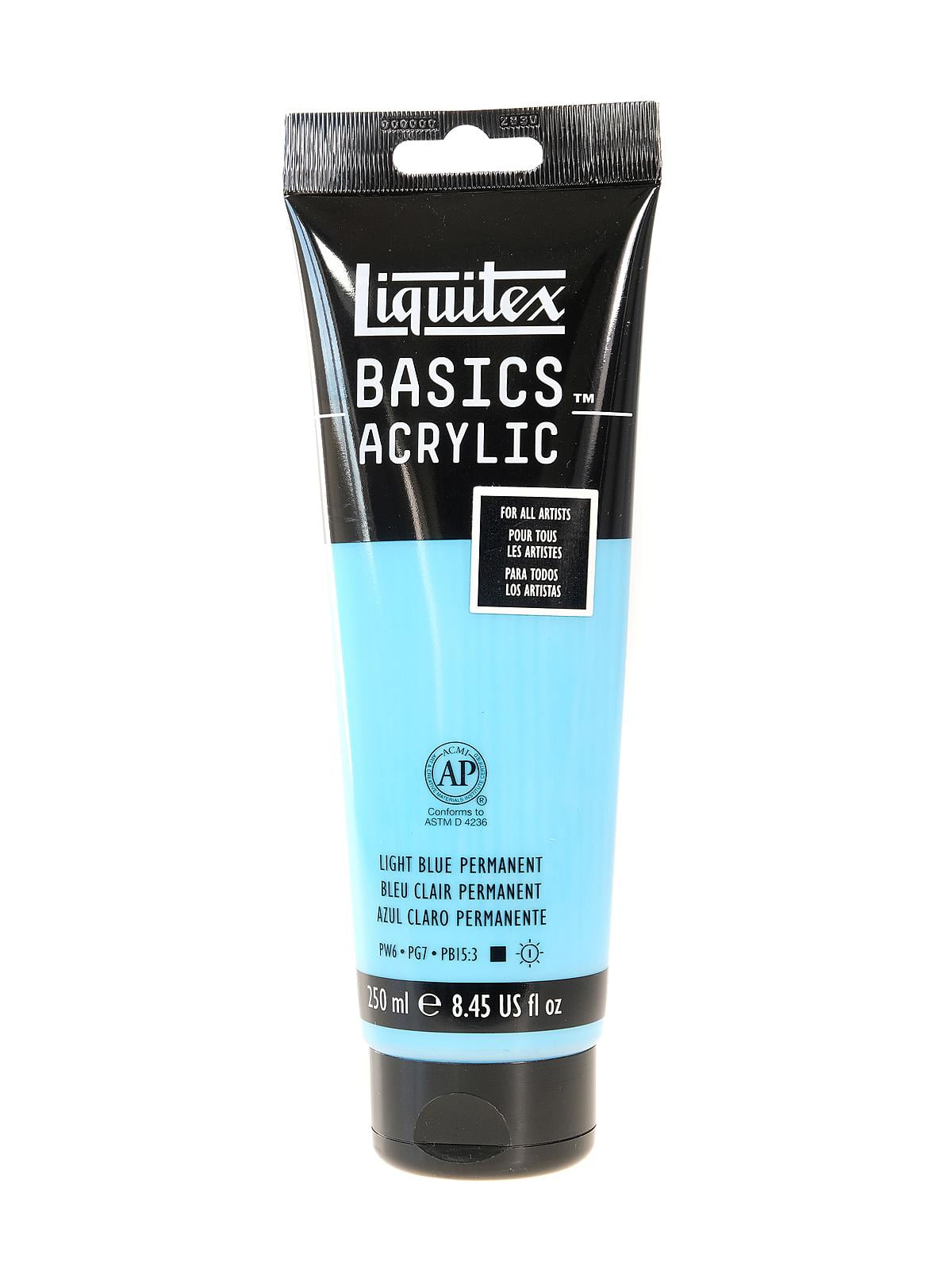 Basics Acrylics Colors light blue permanent, 8.5 oz., tube (pack of 3 ...