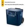 RTIC 45 QT Heavy-Duty Wheeled Cooler, Ultra-Tough Hard-Sided Ice Chest ...