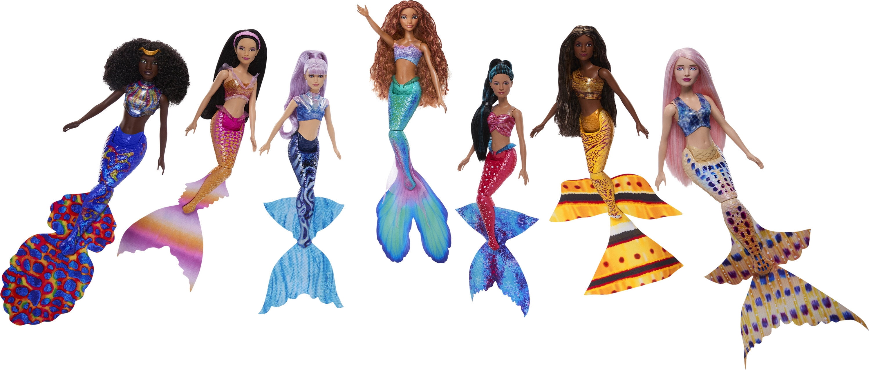 Disney The Little Mermaid Ultimate Ariel Sisters Doll 7-Pack, Set with ...