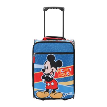 Disney Kids' Mickey Mouse Rolling Carry-on Luggage - Walmart.com