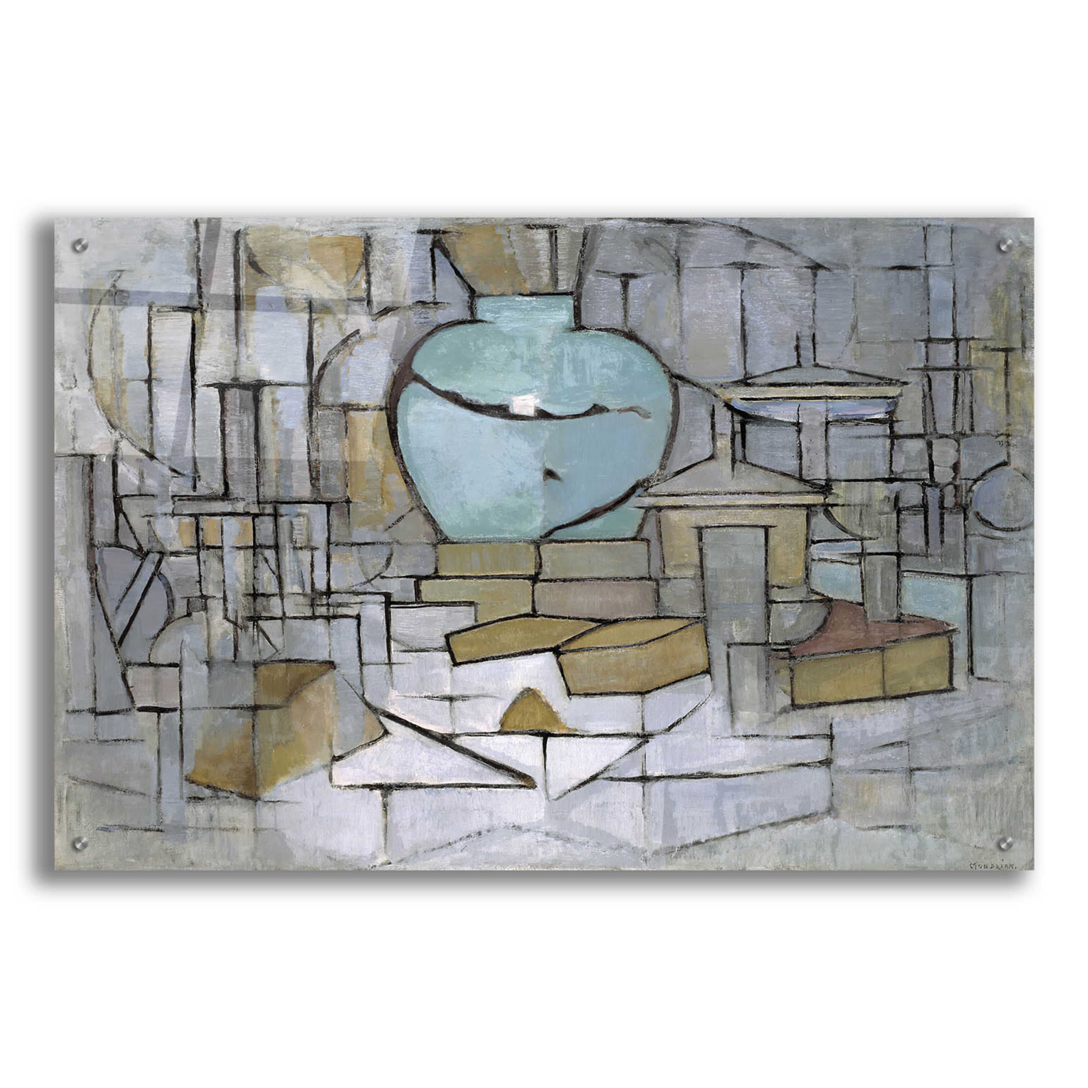Epic Art 'Still Life with Gingerpot II, 1912' by Piet Mondrian, Acrylic ...