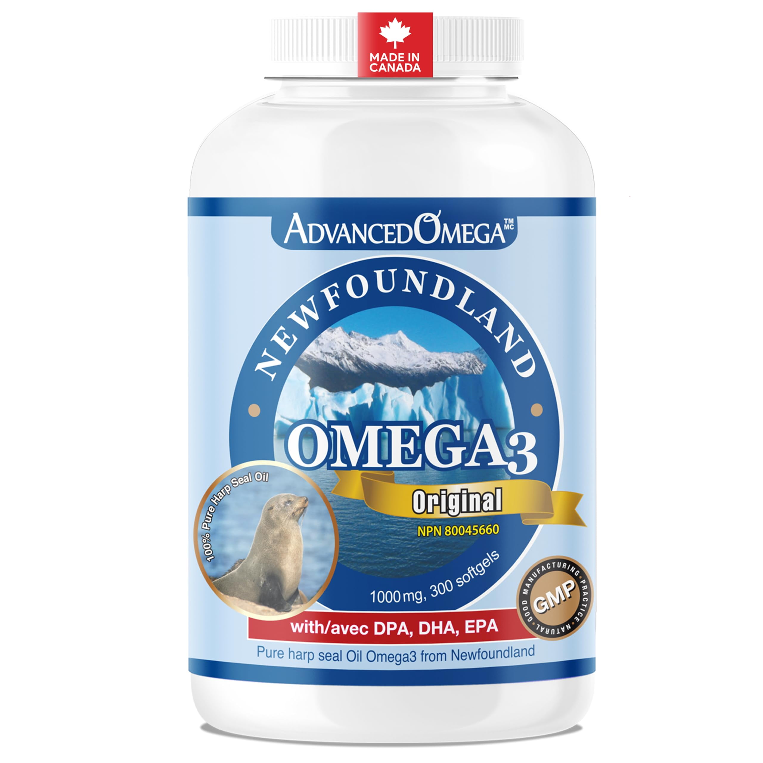 Aceite de foca ADVANCED OMEGA 1000 mg (300 unidades), suplemento de ...
