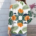 ASDFVBKG Summer Hawaiian Tops for Women Dressy Boho Long Sleeve V-Neck ...