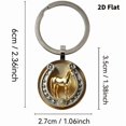 Blarkrus Key Chain Set 12-Piece Lucky Metal, Horse Head and Horseshoe ...