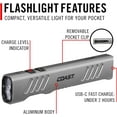Coast Killer 1150 lumens - rechargeable flashlight with spot/floodlight ...