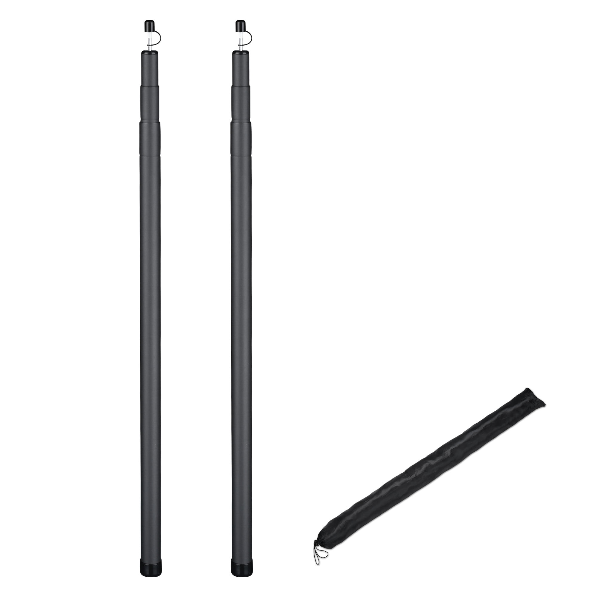 Yescom Telescoping Tarp Tent Poles Set Adjustable Portable Aluminum ...