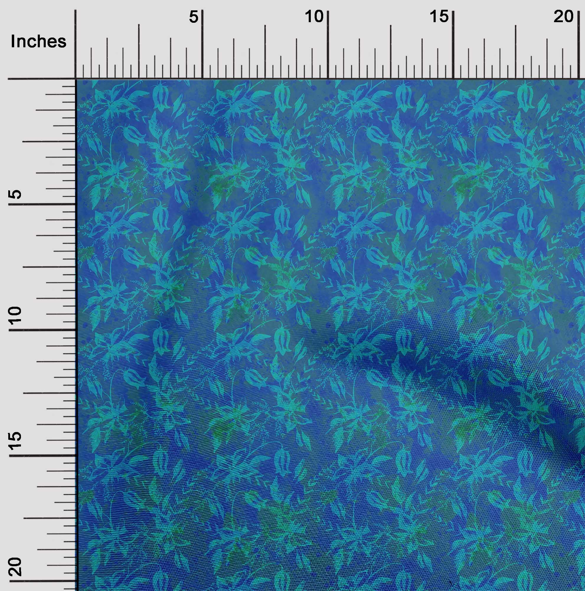 oneOone Cotton Cambric Blue Fabric Batik Sewing Material Print Fabric ...