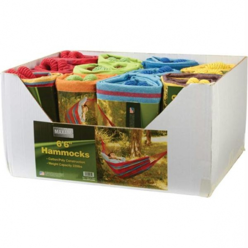 Maxam™ 12pc Set of 6' 6" Hammocks in Stackable Carton Display - Walmart.com
