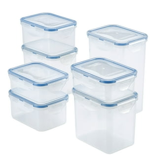 LocknLock Storage Food Storage Container Set, 14-Piece, Clear - Walmart.com