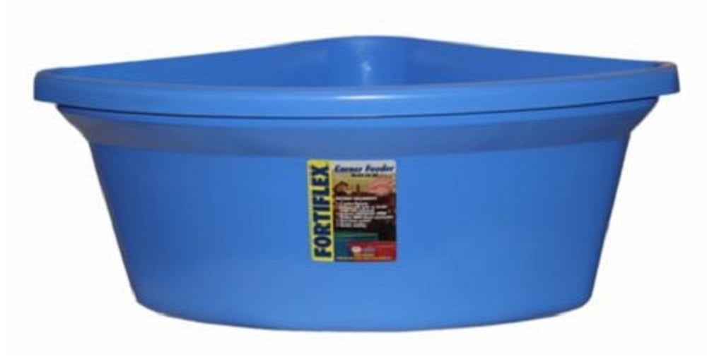 Fortiflex 1300600 Livestock Corner Feeder, Blue Plastic, CF-24, 6 gal ...