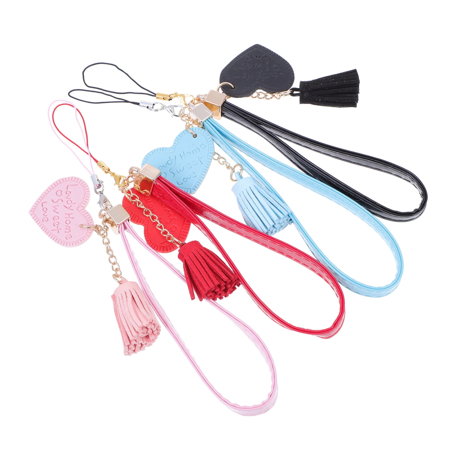 Click here for Kontonty 4pcs Heart Tassel Diy Phone Pendant Decor... prices