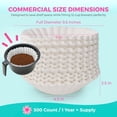 Commercial Coffee Filters, White Disposable 8 to 12 Cup Coffee Filter ...