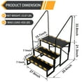 Qunbio 3 Steps RV Stairs with Anti-Slip Tapes & 2 Handrails, Hot Tub ...