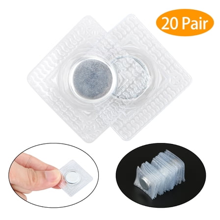 New Hidden Sew Magnetic Snap, 20 Pairs Invisible Hidden Sew in PVC ...