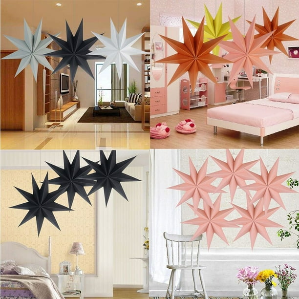 fastboy Nine Angles Star DIY Folded Hanging Paper Star Christmas ...