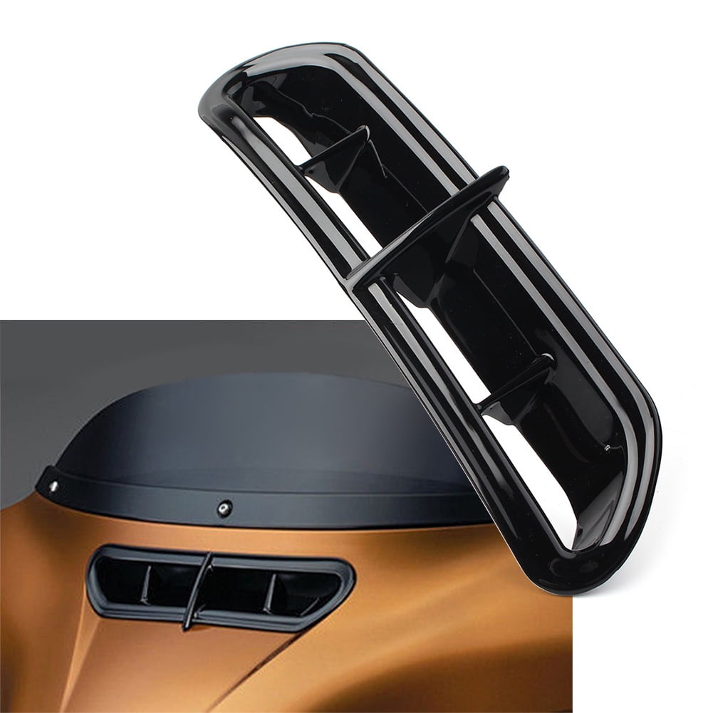 ZS Motorbike Fairing Vent Air Duct Bezel For Harley Touring Electra Tri ...