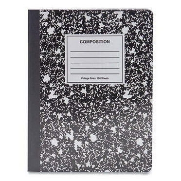 Bazic 5091 C/R 100 Ct. Premium Black Marble Composition Book Case of 48 ...