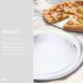 BESTYASH Aluminum Baking Tray Round Silver Wide Edge Food Preparation ...