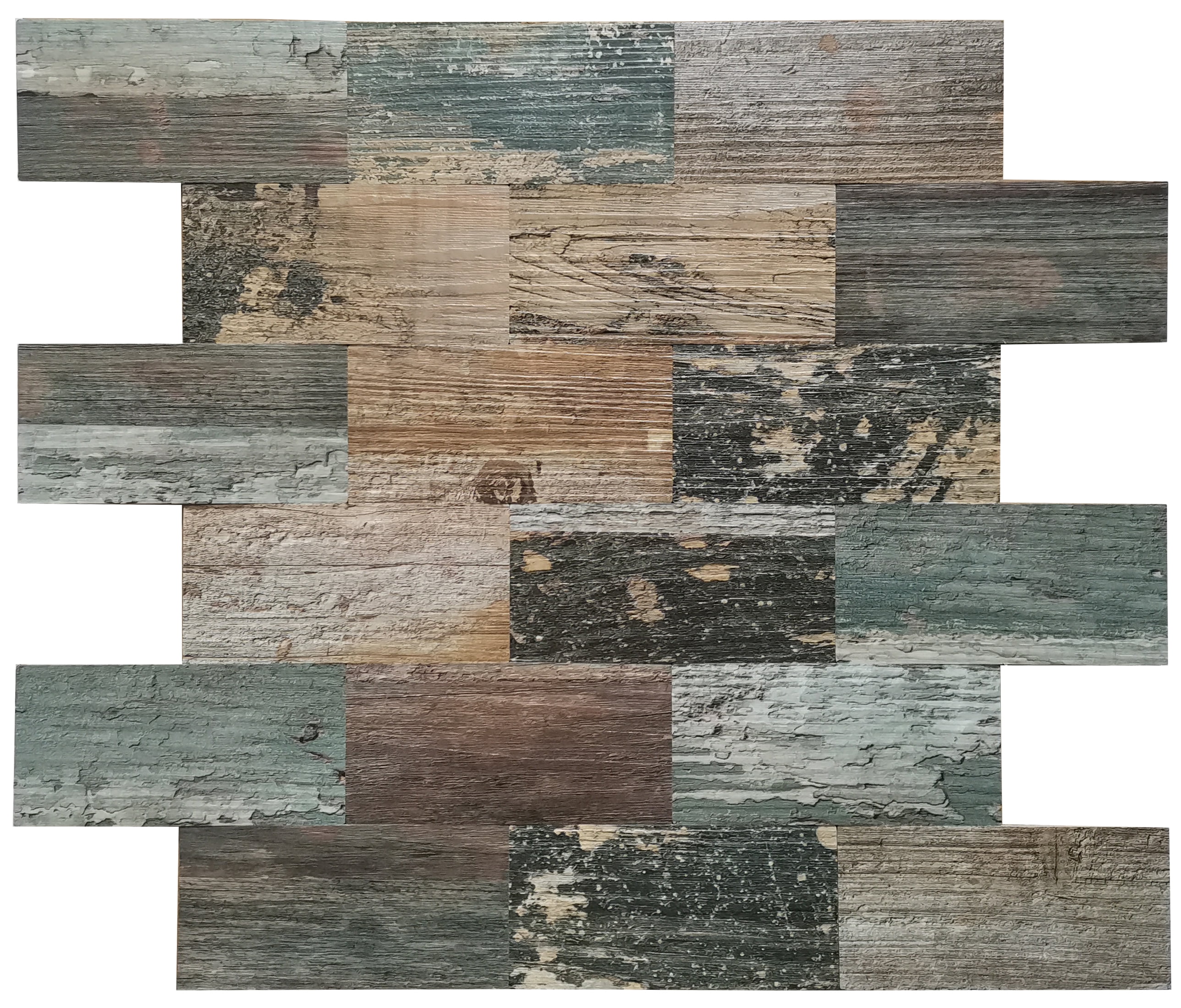 Crystiles PVC Peel and Stick Backsplash Tile, 11.4X11.6 Inches Grey and ...