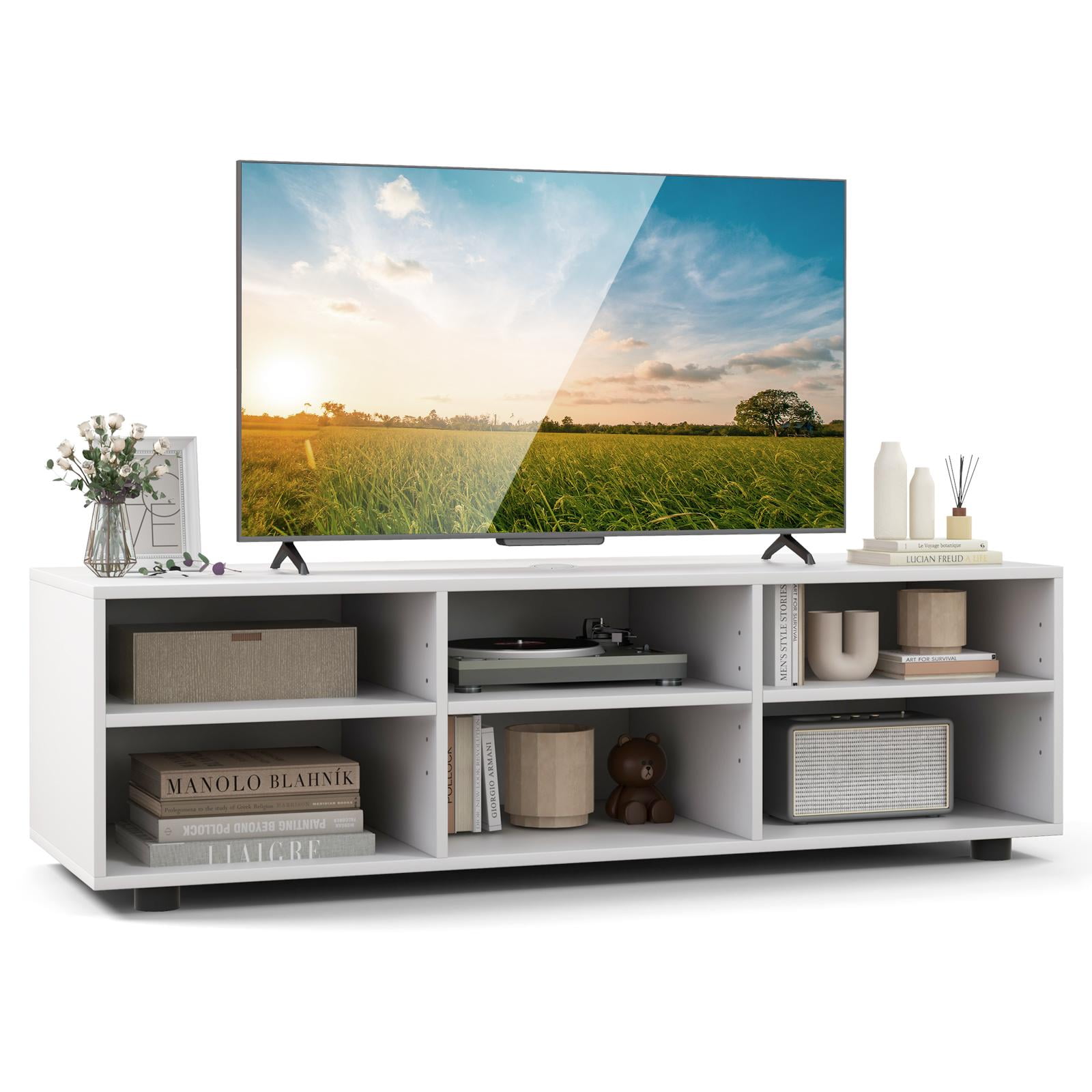 Click here for Giantex Tv Stand  Tv Console Cabinet W/6 Open Comp... prices