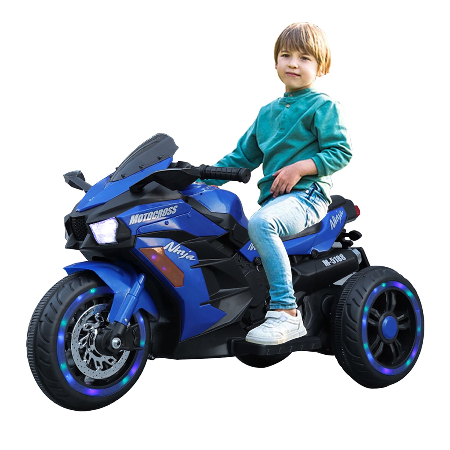 UWR-Nite 12V Electric Motorcycle Kids Ride on Toys, Mini Rechargeable ...