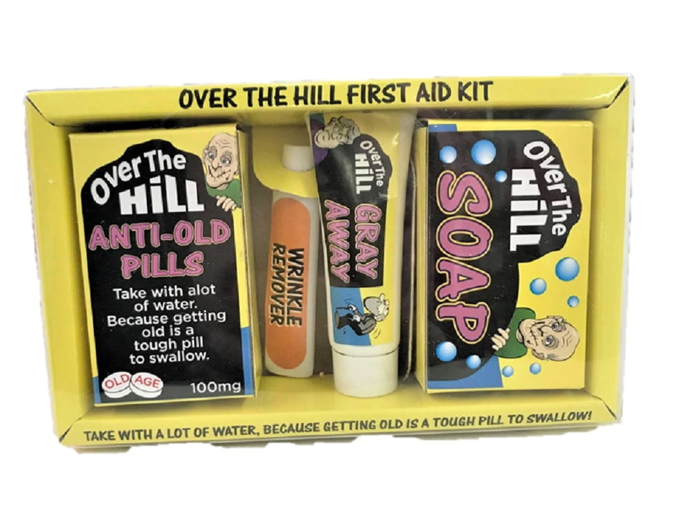 Over The Hill Survival Kit First Aid Joke Retirement Birthday Novelty ...