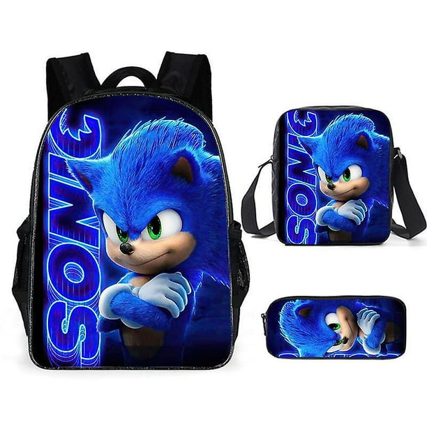 Sonic The Hedgehog Backpack Three-piece Set School Bag - Walmart.ca