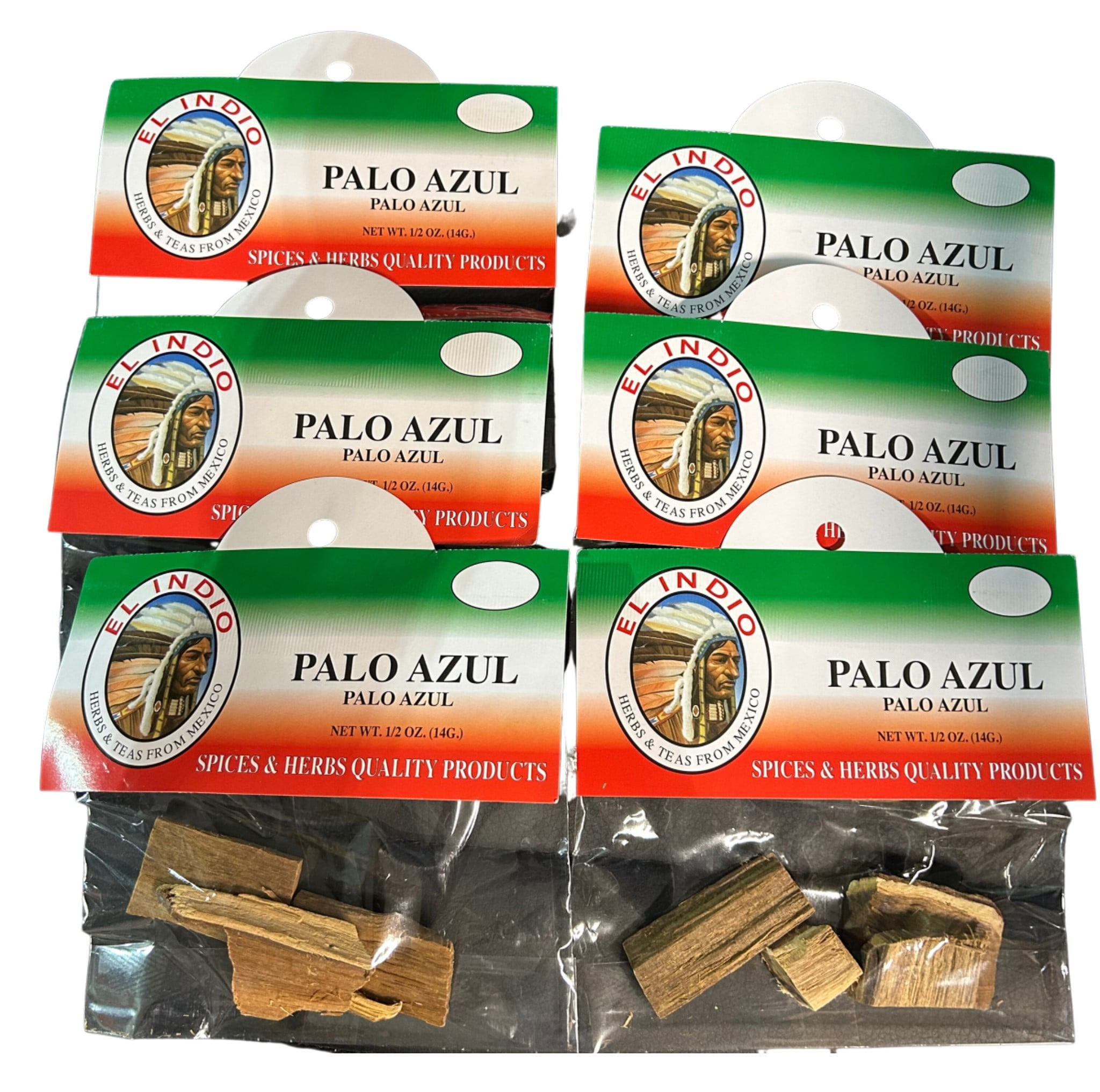 El Indio Palo Azul Hierba Tea- 1/2 oz 3(14g) Pack of 6 - Walmart.com