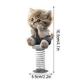 Bobblehead Cat Car Decoration Dashboard Acrylic Kitty Figurine Wiggling ...