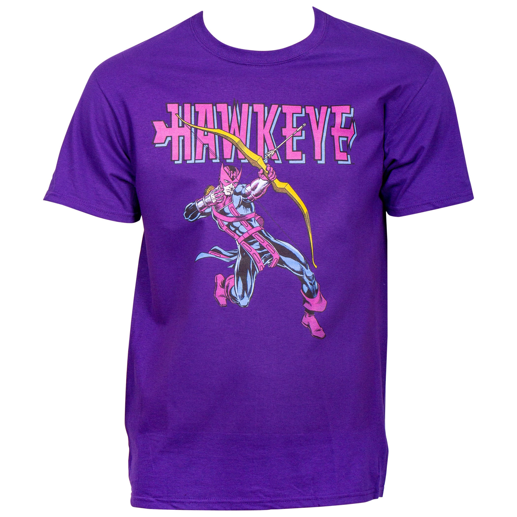 The Avengers - Hawkeye Retro Archer Purple T-Shirt-2XLarge - Walmart ...