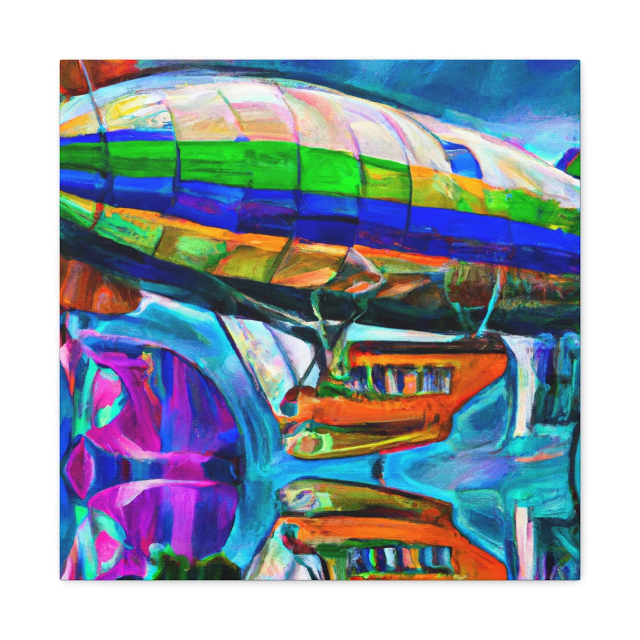 Blimp Beyond Borders - Canvas - Walmart.com