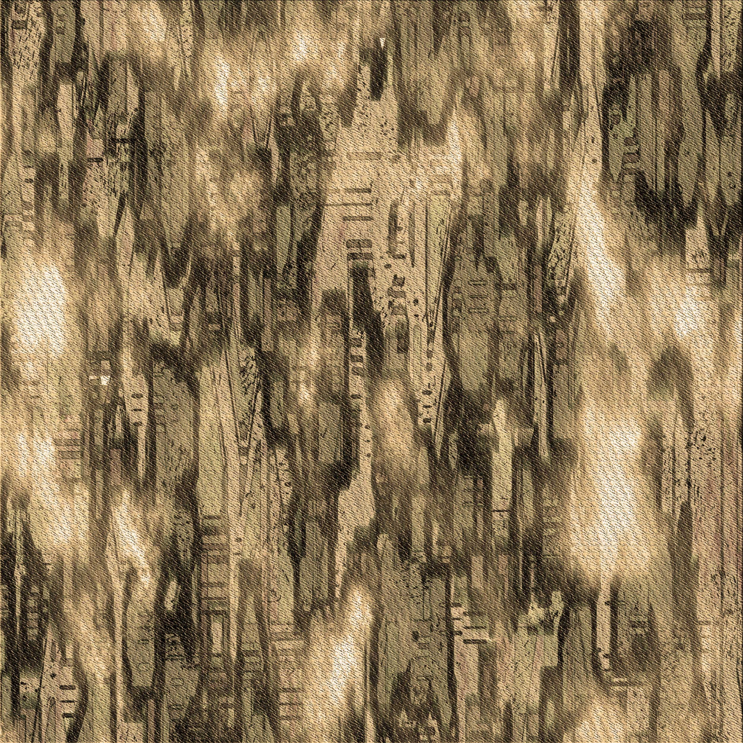 Ahgly Company Indoor Square Patterned Metallic Gold Area Rugs, 6 ...