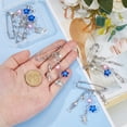 5Pcs 304 Stainless Steel Safety Pins Fishbone Cat with Alloy Acrylic ...